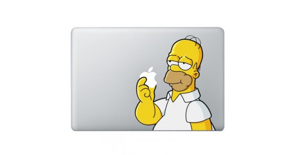 Homer Simpsons MacBook Sticker | McStickers