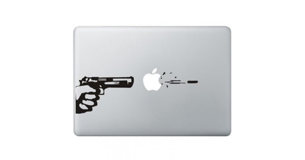 Gun Shot MacBook Sticker | McStickers